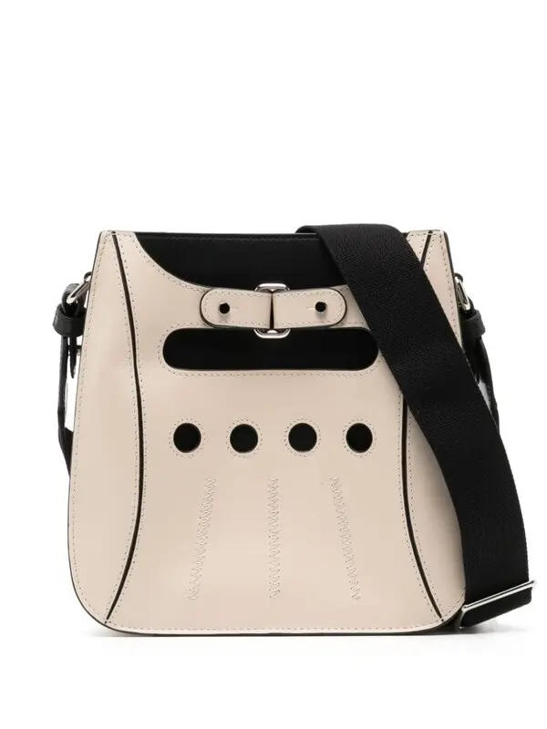 Perrin Cabbie Leather Crossbody Bag - Neutrals