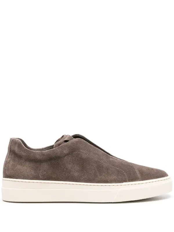 SCAROSSO Luca Suede Sneakers - Brown