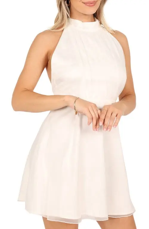 PETAL & PUP Anya Tulle Halter Minidress
