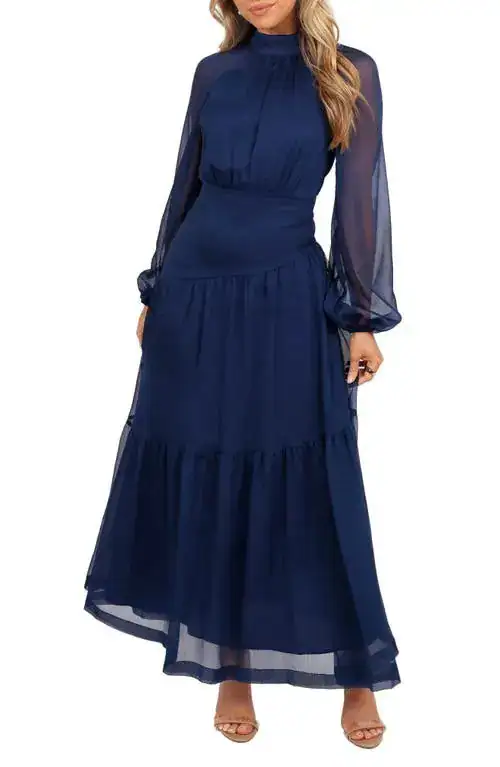 Petal & Pup Julip Maxi Dress - Navy | Editorialist