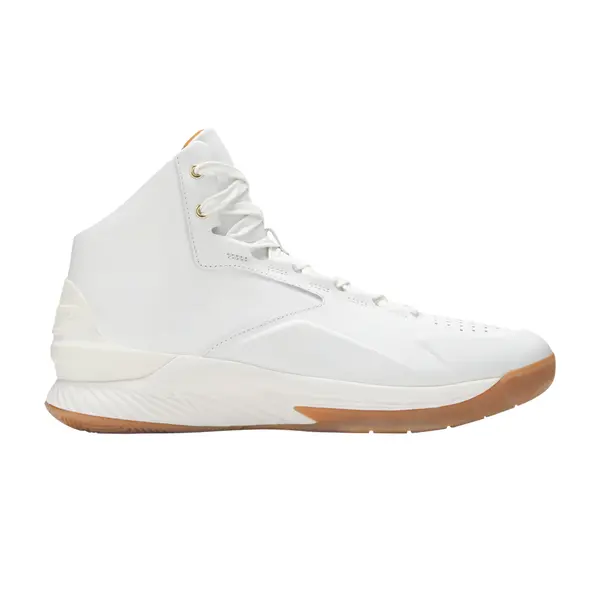 Under Armour Curry 1 Lux Mid Leather Sneakers - White