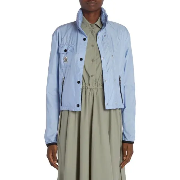 Moncler Lico Water Repellent Crop Jacket - Pale Iris