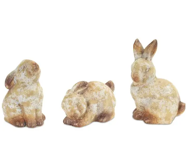 MELROSE Terracotta Rabbit Garden Statue