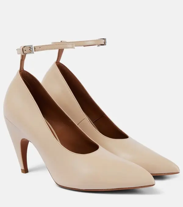 Alaïa Shark Leather Pumps - Beige