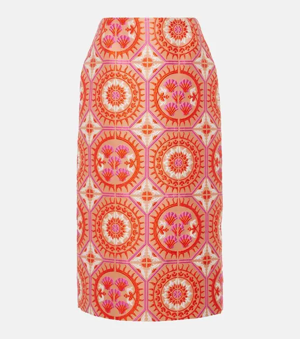 La DoubleJ Printed Midi Skirt - Multicoloured