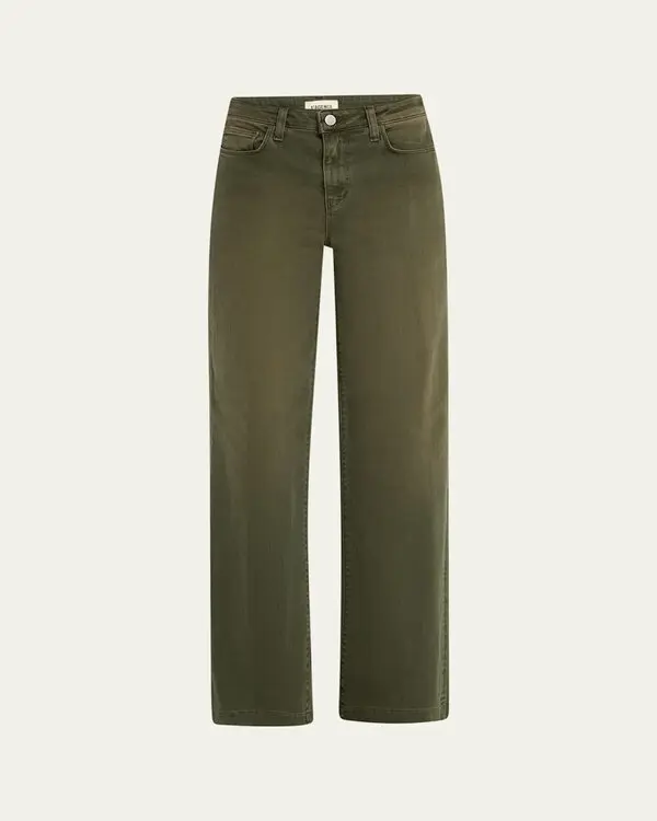L'Agence Scottie High-rise Wide-leg Jeans - Biscuit