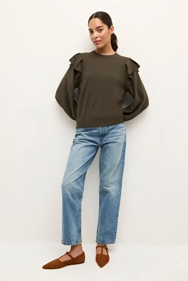MARIE OLIVER Remi Popover - Juniper Green