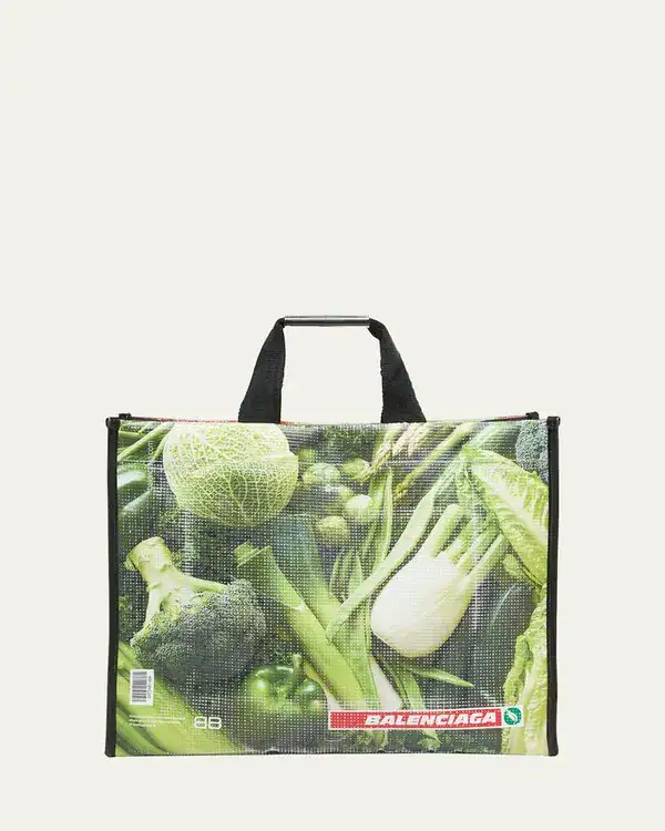Balenciaga Antwerp Medium Tote Bag - Strawberry/veggie | Editorialist