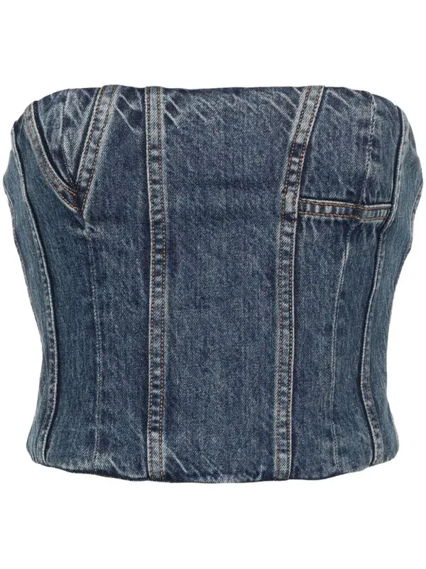 Amiri Bustier Crop Top