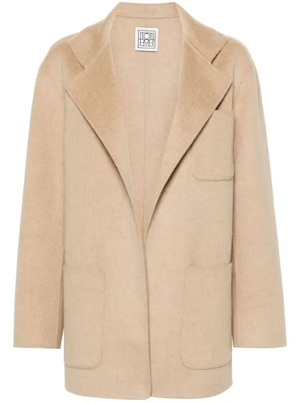 TOTÊME Notched-lapels Mélange Jacket - Neutrals