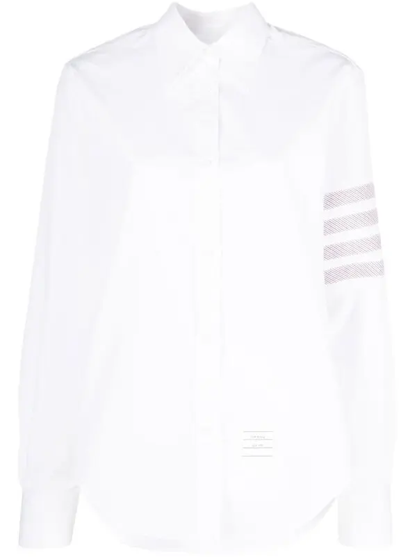 Thom Browne 4-bar Cotton Poplin Shirt
