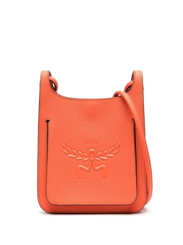 Mcm Himmel Mini Hobo Crossbody Bag - Orange