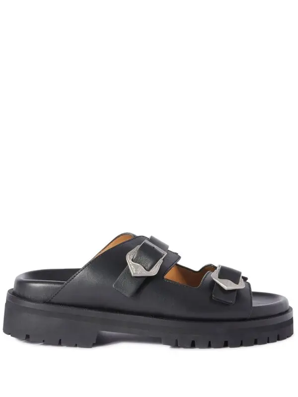 Off-White Arrow Leather Sandals