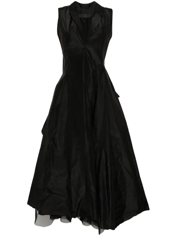 MARC LE BIHAN Raw-cut Layered Maxi Dress