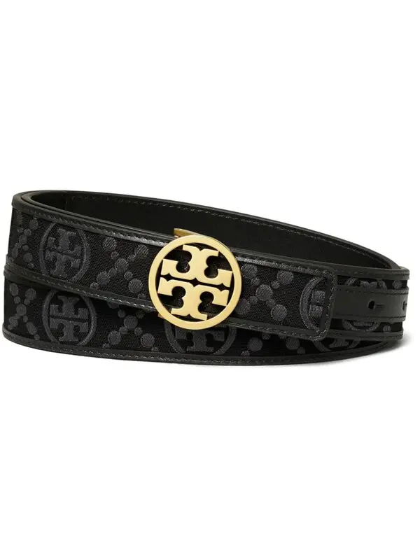 Tory Burch T Monogram Miller Belt - Black