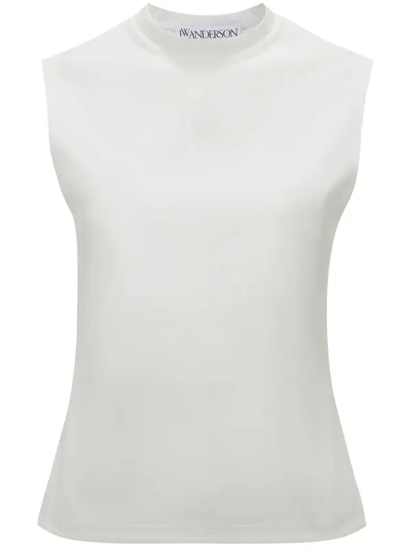 JW Anderson Logo-embroidered Tank Top - White