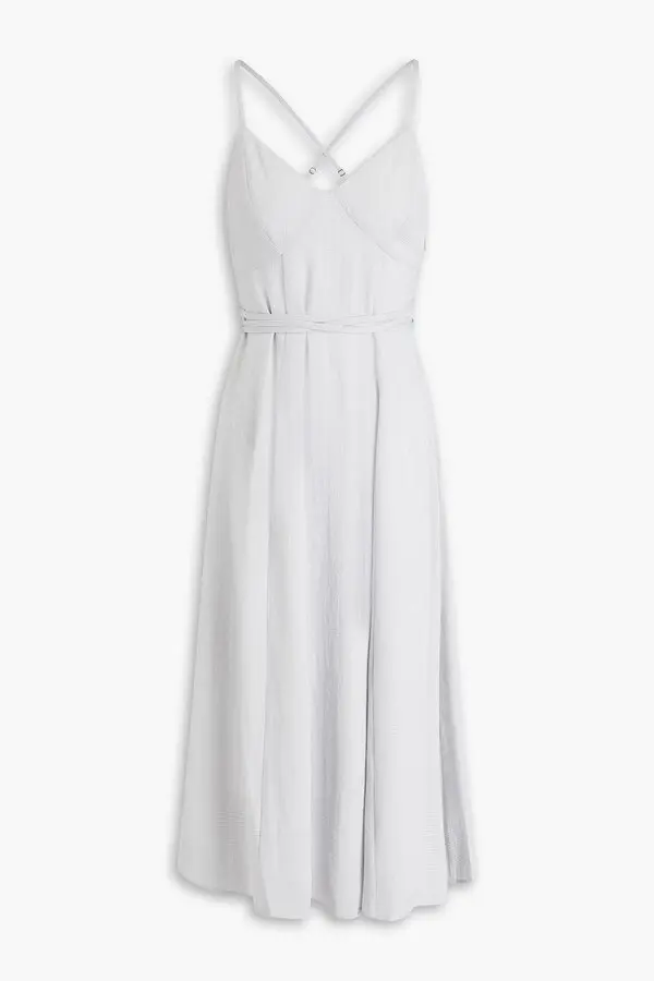 HOLZWEILER Gingham Woven Midi Dress