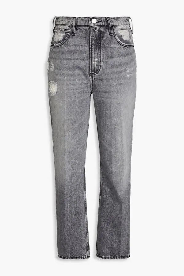 FRAME Le High N Tight Cropped Bootcut Pants