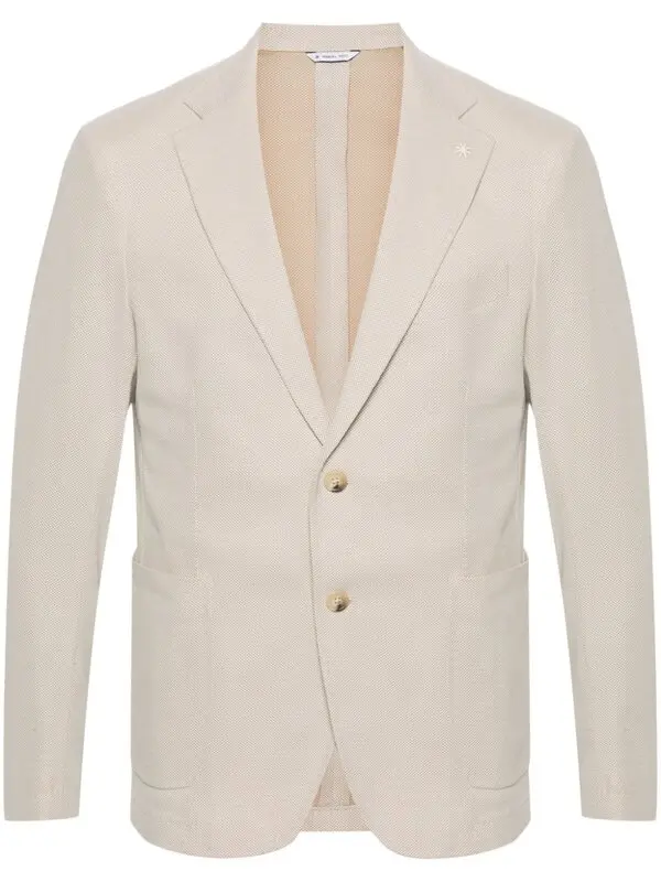 MANUEL RITZ Honeycomb Single-breasted Blazer
