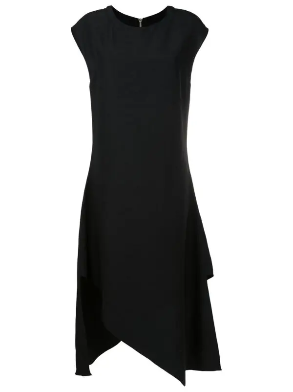 UMA | RAQUEL BLAY Uma | Raquel Davidowicz Sleeveless Asymmetric Midi Dress - Black