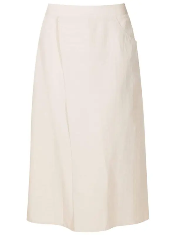 UMA | RAQUEL BLAY Uma | Raquel Davidowicz High-waisted A-line Skirt - Neutrals