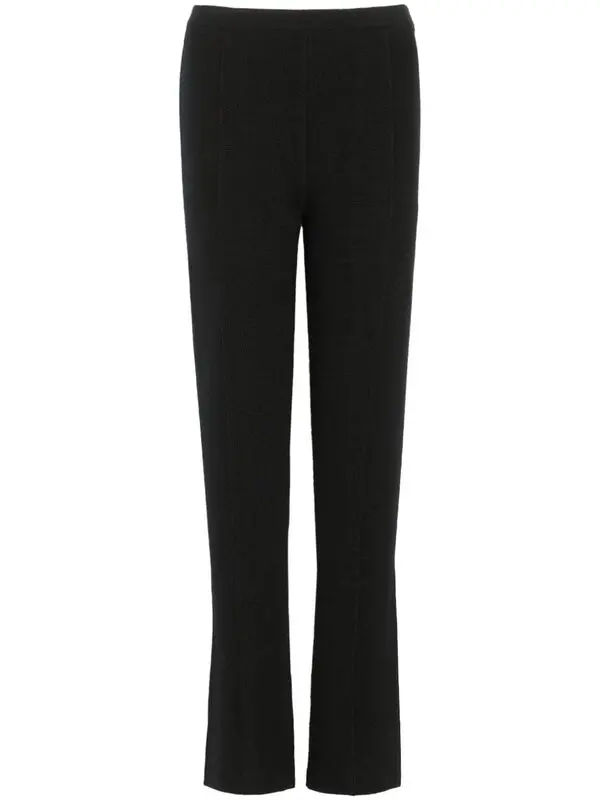 BARRIE X Sofia Coppola Cropped Knitted Leggings - Black