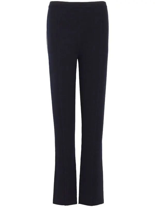 BARRIE X Sofia Coppola Cropped Knitted Leggings - Blue