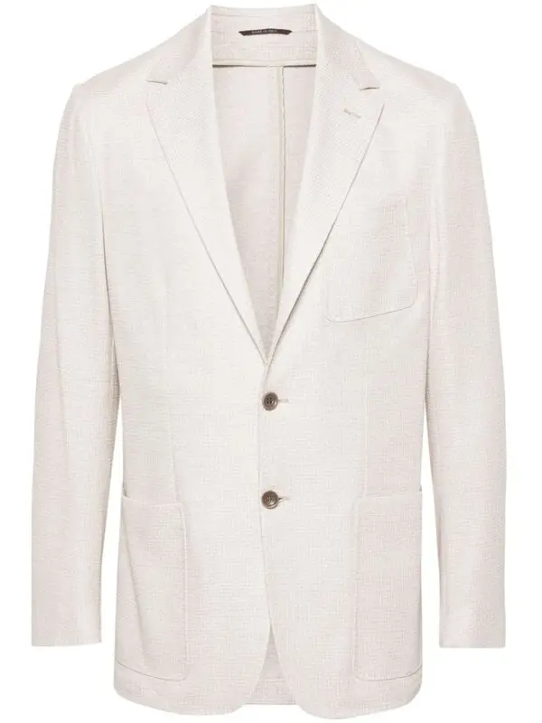 Canali Mélange-effect Blazer