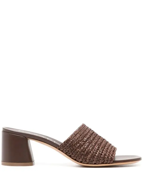 Casadei Hanoi 60mm Woven Mules