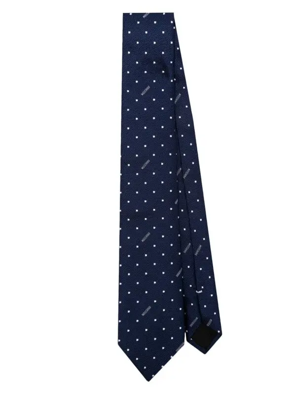 Moschino Patterned Jacquard Neck Tie