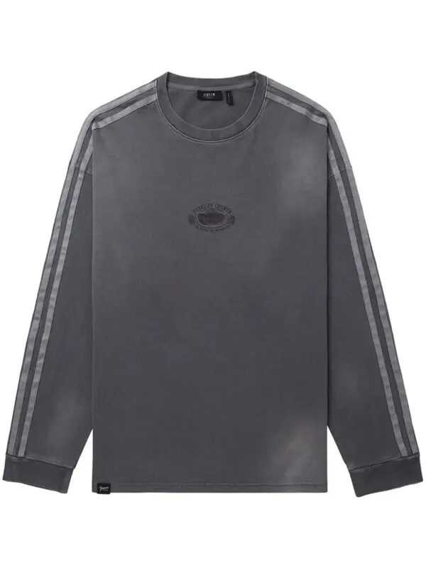 FIVE CM Stripe-trim Long-sleeve T-shirt