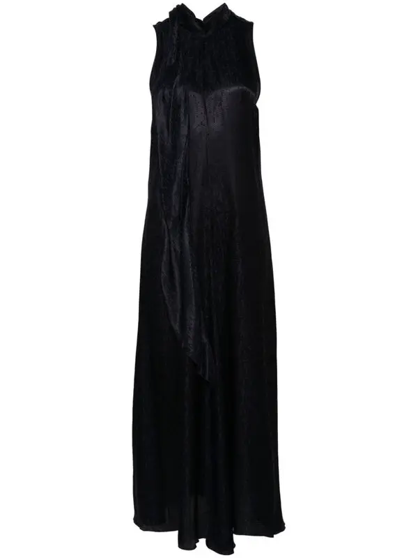 FORTE_FORTE Check-jacquard Midi Dress