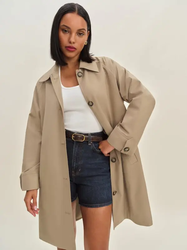 REFORMATION Dion Trench - Khaki