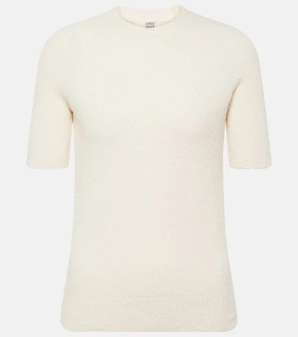 TOTÊME Cotton-blend Terry T-shirt
