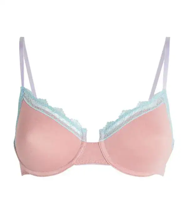 DORA LARSEN Modal Isla Underwire Bra - Pink | Editorialist