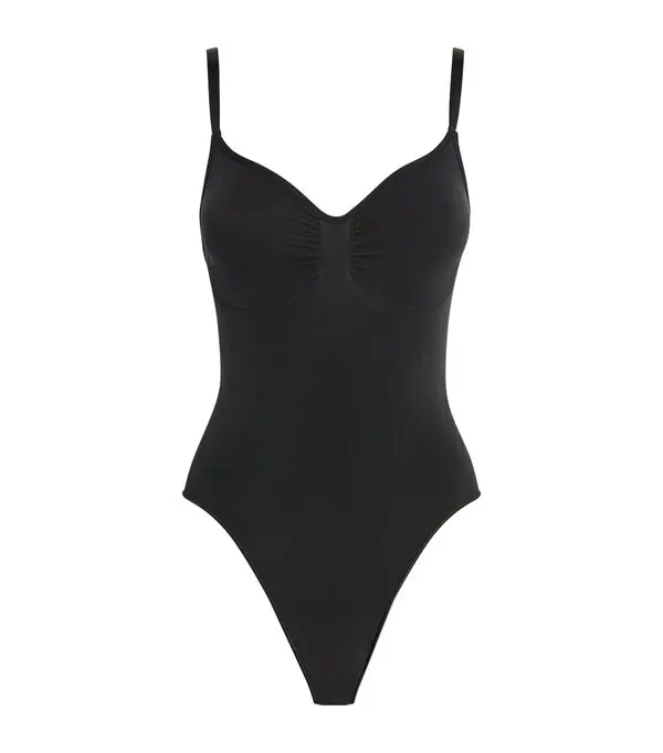 SKIMS Sculpt Thong Bodysuit - Black