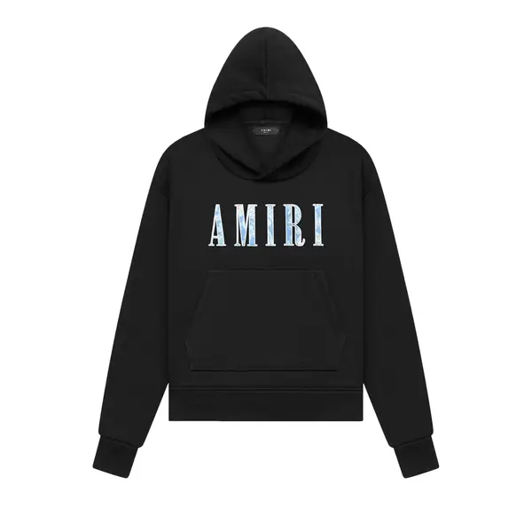 Amiri Paisley Core Logo Hoodie - Black | Editorialist
