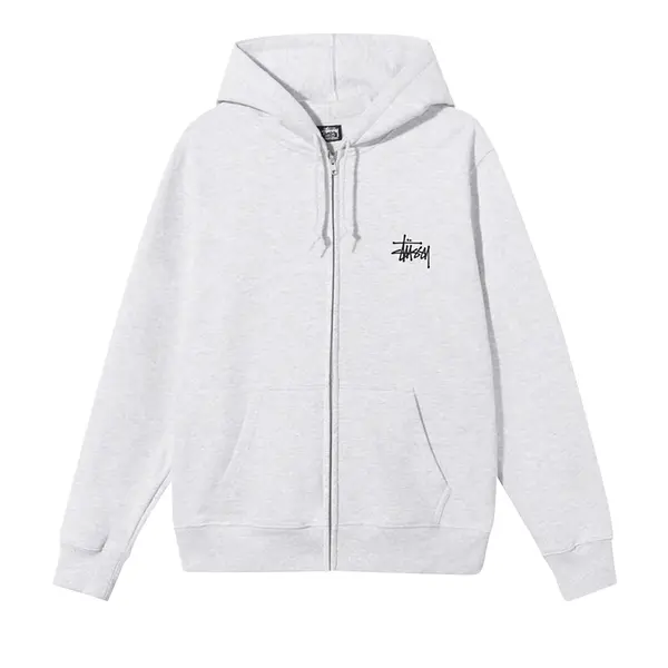 StÜssy Basic Zip Hood 'ash Heather - Grey