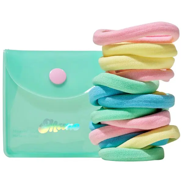 MANE Rainbow Fabric Hair Ties 16 Pack