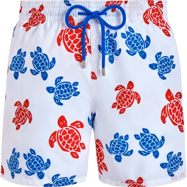 Vilebrequin Swim Trunks Tortues Multicolores Swimsuit Moorea - White