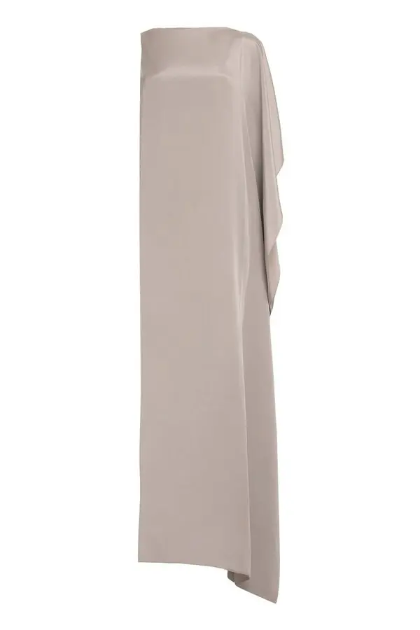 Max Mara Crepe-de-chine Gown - Grey
