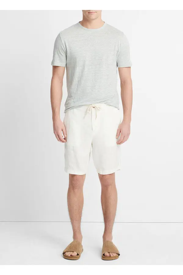 Vince Lightweight Hemp Short - Neutral / White