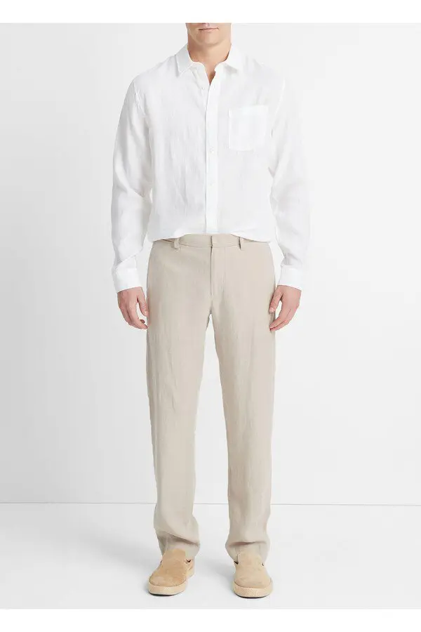 Vince Relaxed Hemp Griffith Pant - Natural