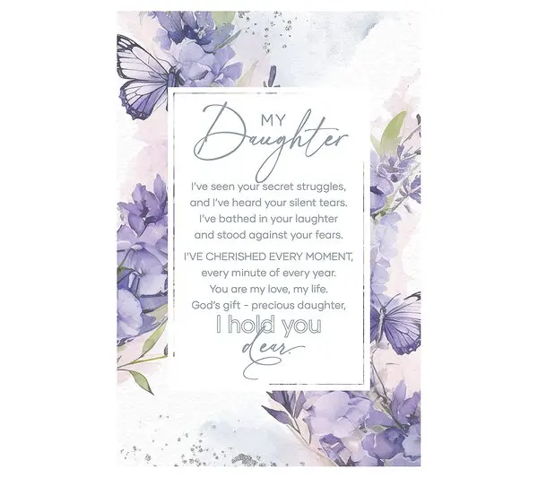 DEXSA COMPANY Dexsa My Daughter Wood Plaque With Easel And Ho Ok