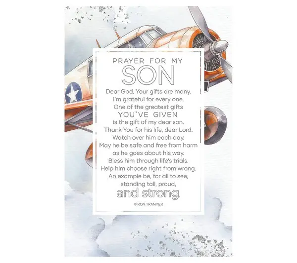 DEXSA COMPANY Dexsa Prayer For My Son Wood Plaque With Easel And Hook