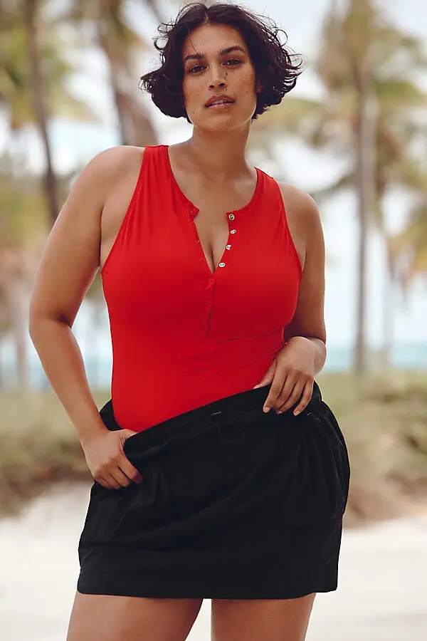 ANDIE Swim Plus Malibu One-piece - Red