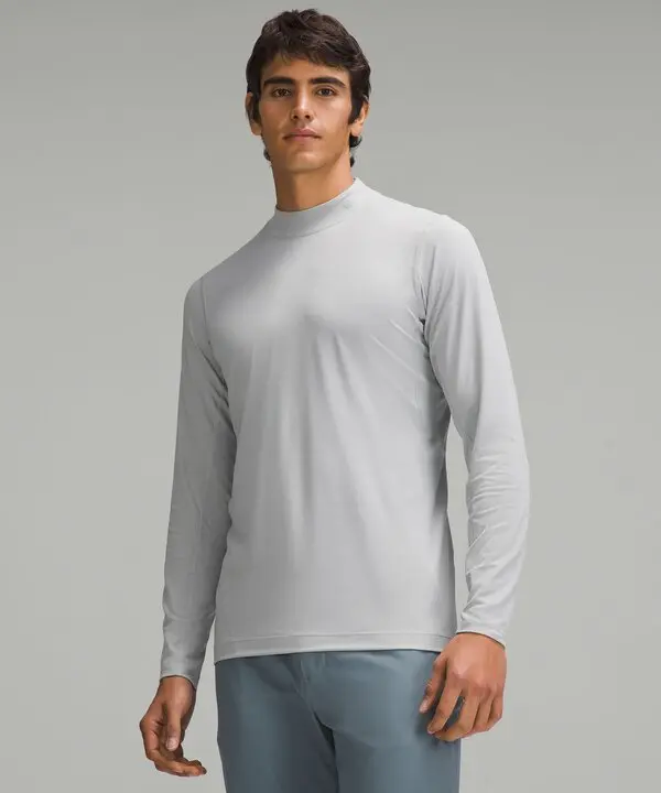 Lululemon Mockneck Golf Baselayer Long Sleeve - Silver Drop