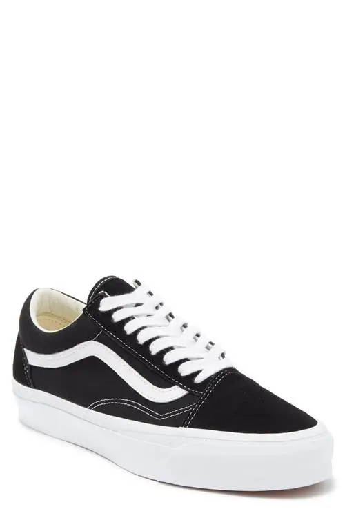VANS Premium Old Skool Canvas Sneaker - Lx Black/ White