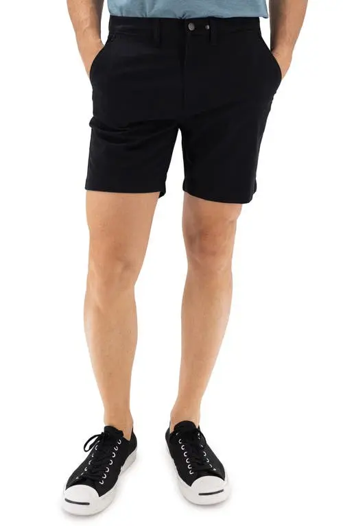 DEVIL-DOG DUNGAREES 7-inch Performance Stretch Chino Shorts - Black