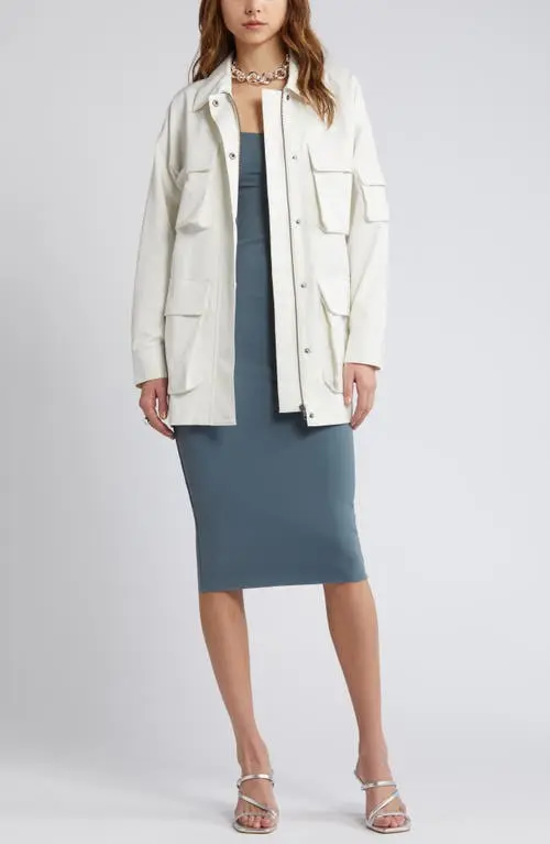OPEN EDIT Oversize Twill Utility Jacket